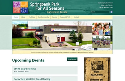 Springbank Park For All Seasons Redesign Live! | Blue Ocean Interactive ...